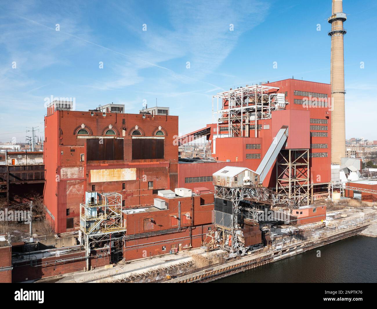 Fisk Generating Station Stock Photo - Alamy