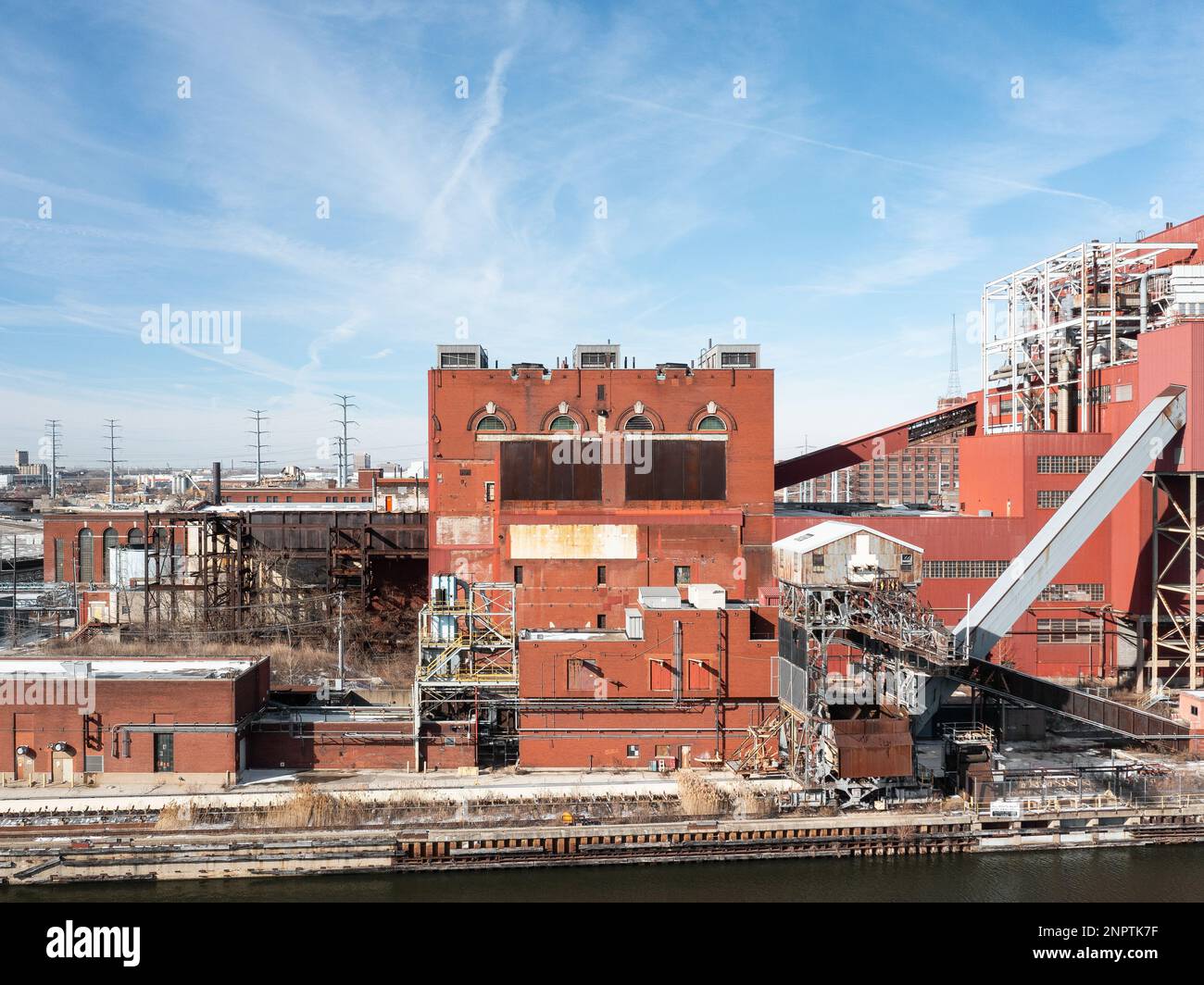 Fisk Generating Station Stock Photo - Alamy