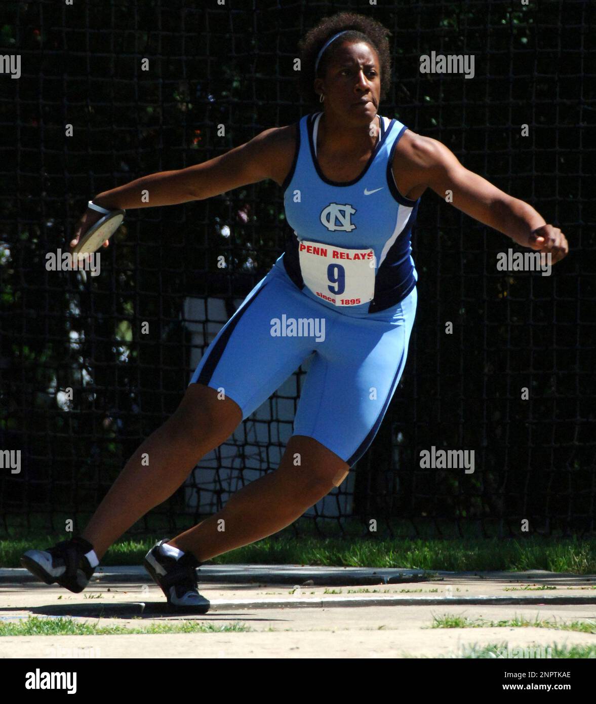 Jocelyn White of North Carolina was second in the women's discus at 175 ...