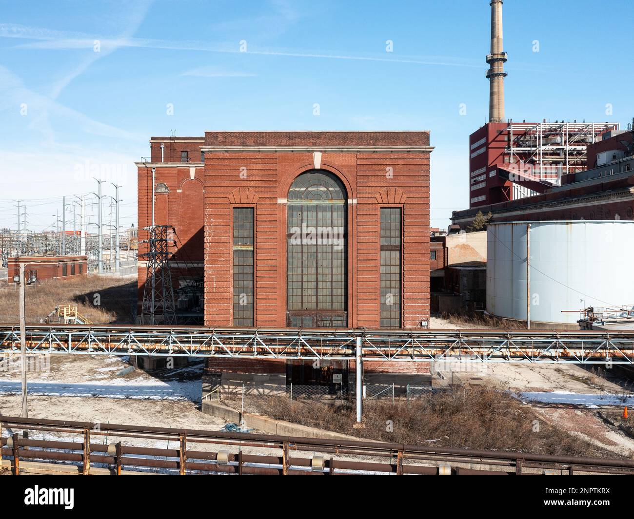 Fisk Generating Station Stock Photo - Alamy