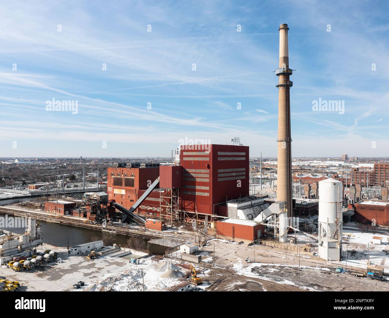 Fisk Generating Station Stock Photo - Alamy
