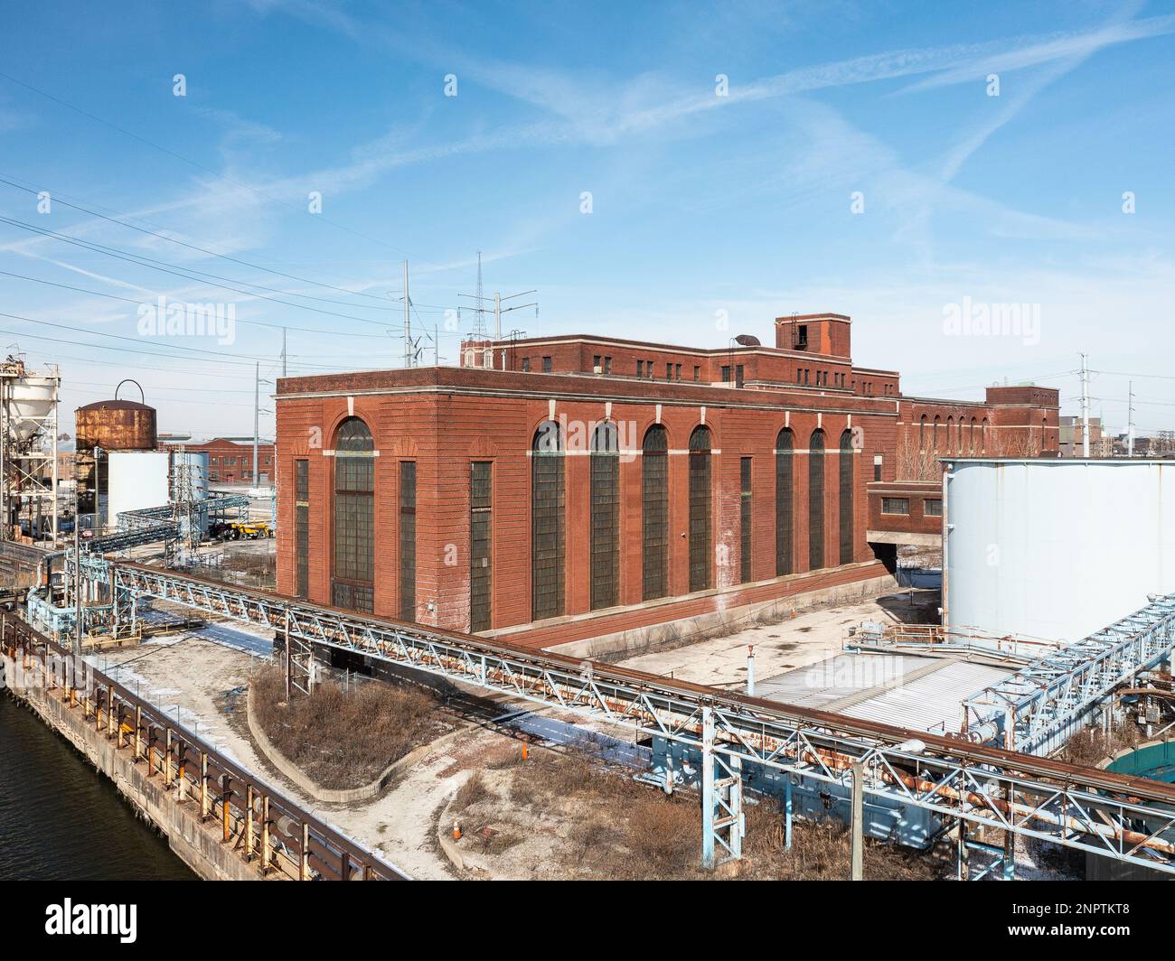 Fisk Generating Station Stock Photo - Alamy