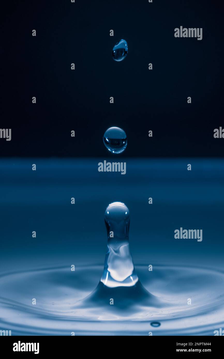 Macro photography water drops photographed with Pluto trigger Stock ...