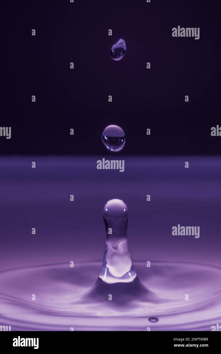 Macro photography water drops photographed with Pluto trigger Stock ...