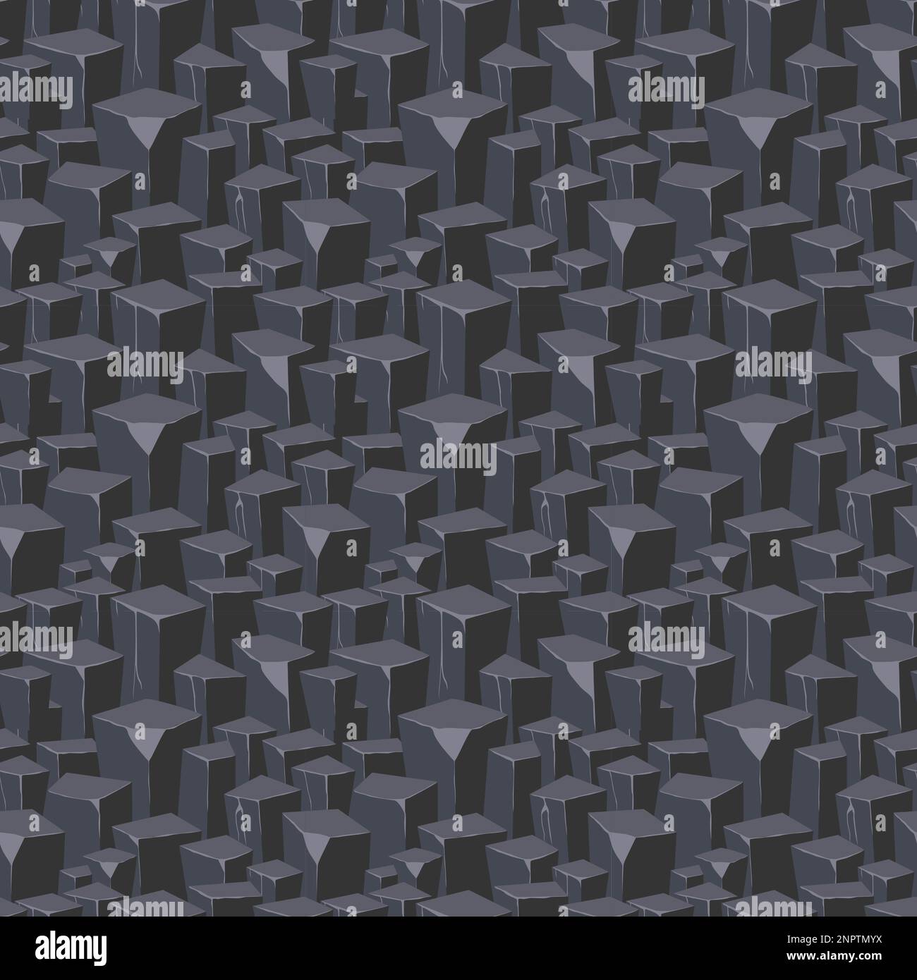 Cartoon game texture, rocks, dirt and ground surface seamless pattern ...