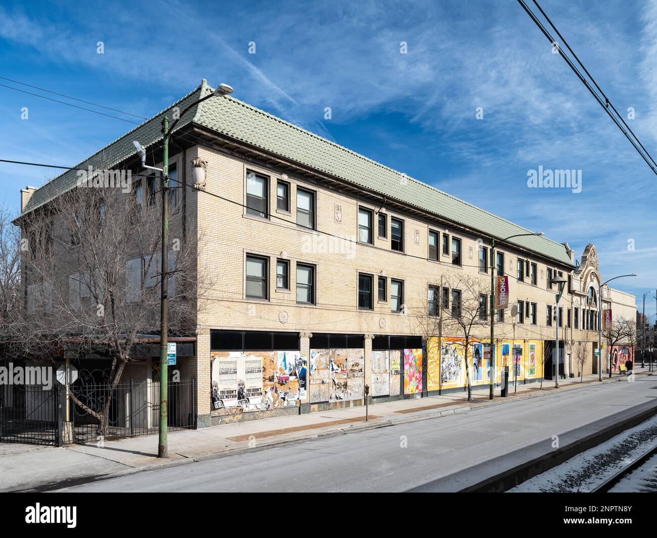 Jeffery Theater and Spencer Arms Stock Photo - Alamy