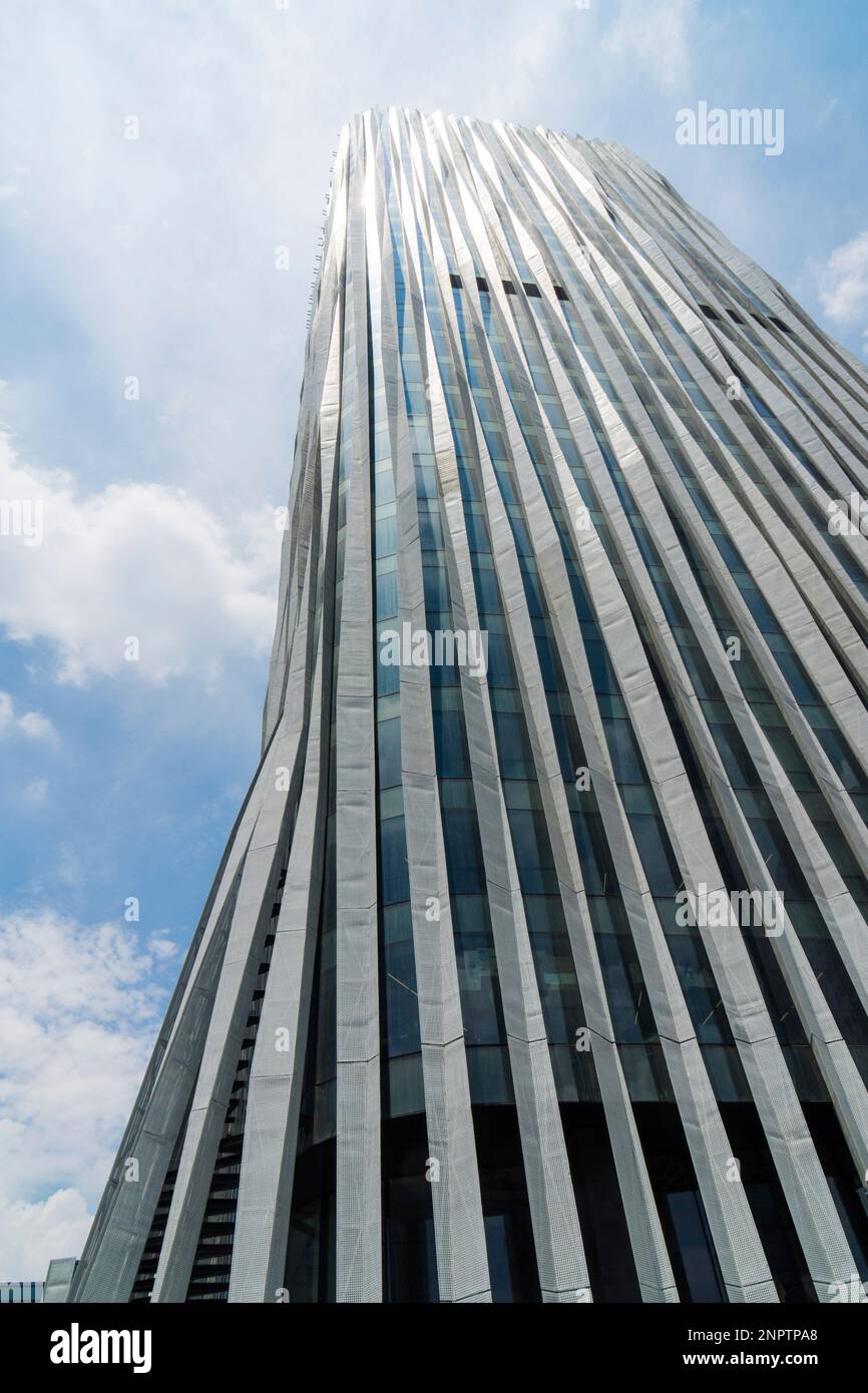 A view of the Hongkou SOHO office tower designed by Japanese architect ...