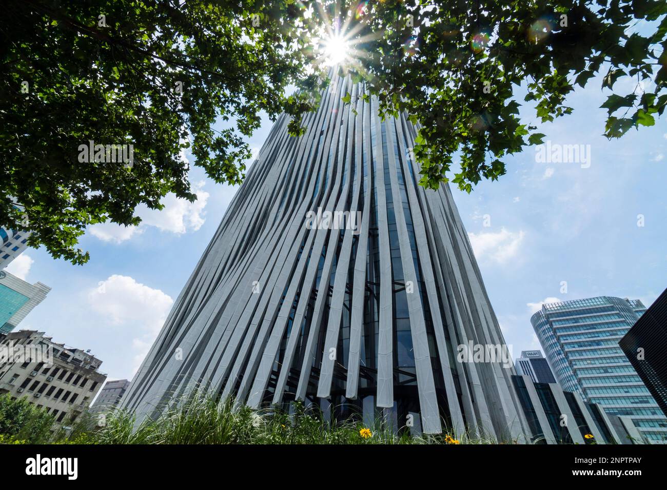 A view of the Hongkou SOHO office tower designed by Japanese architect ...