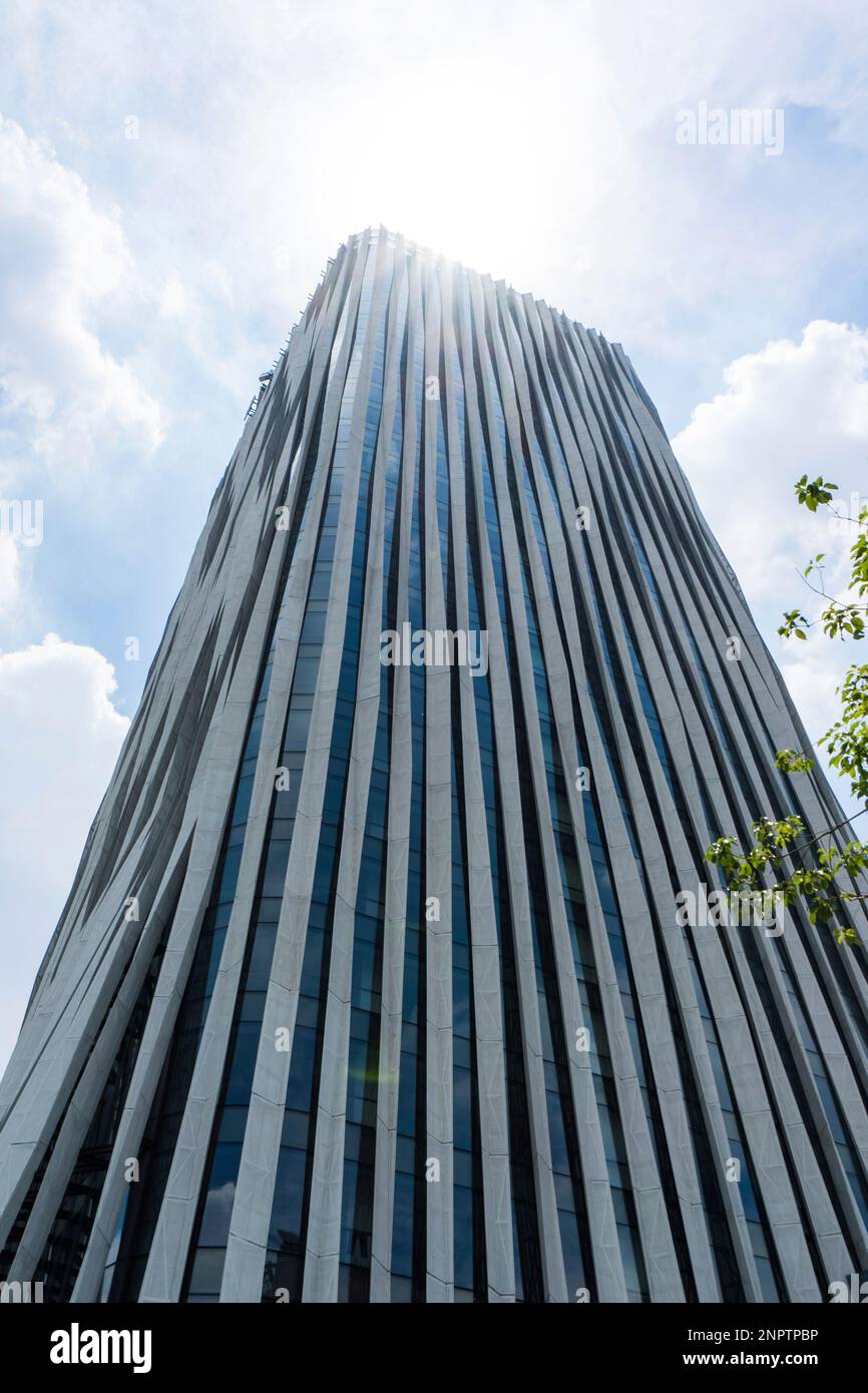 A view of the Hongkou SOHO office tower designed by Japanese architect ...