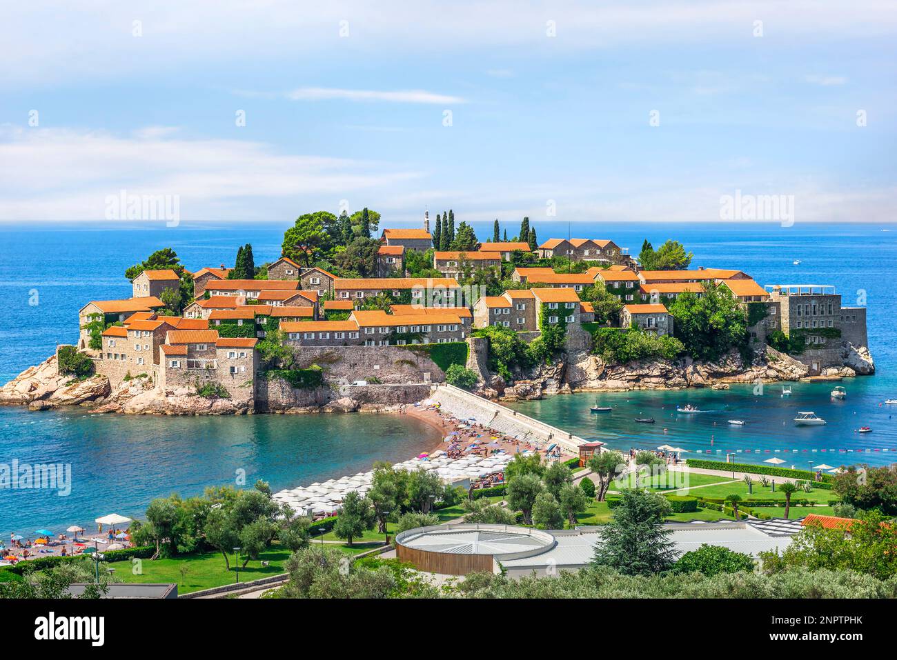 Ancient Sveti Stefan Stock Photo - Alamy