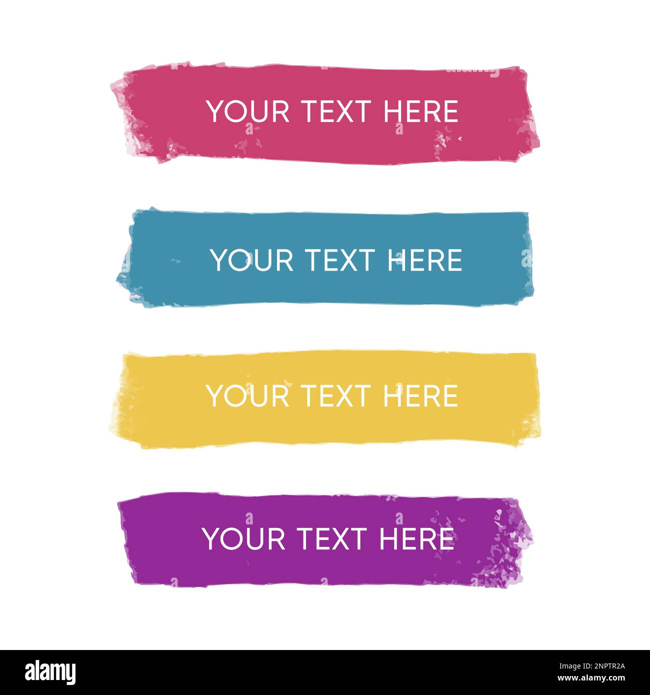 Color brush strokes. Vector paintbrush set, brush strokes templates ...