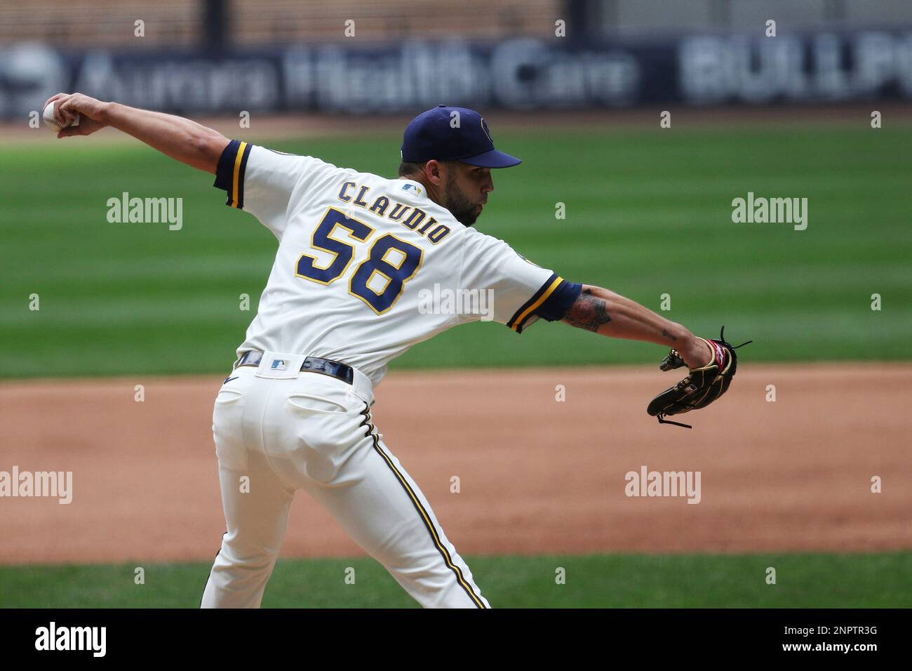 MILWAUKEE, WI - JULY 10: Milwaukee Brewers relief pitcher Alex Claudio ...