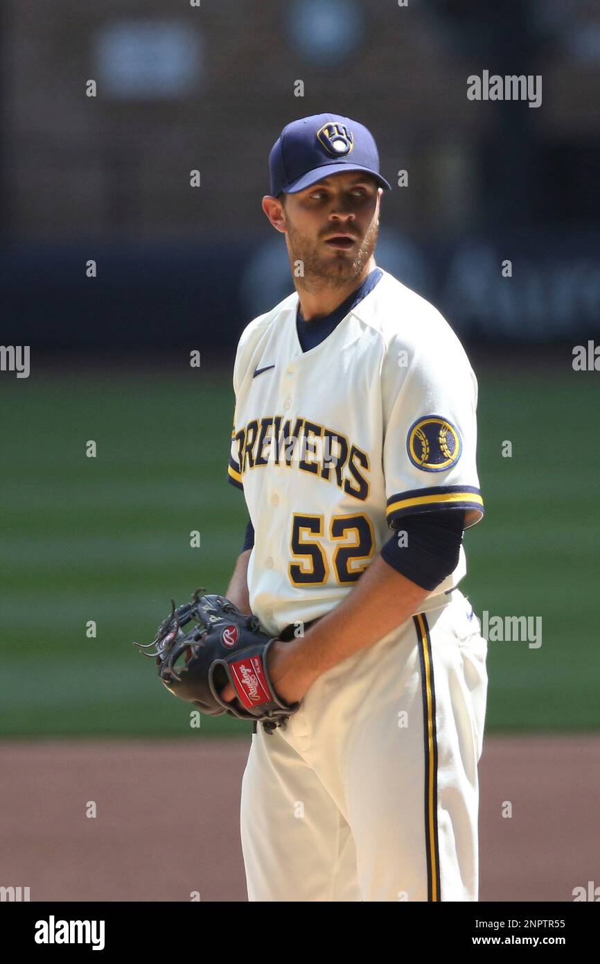 MILWAUKEE, WI - JULY 11: Milwaukee Brewers pitcher Justin Grimm (52 ...