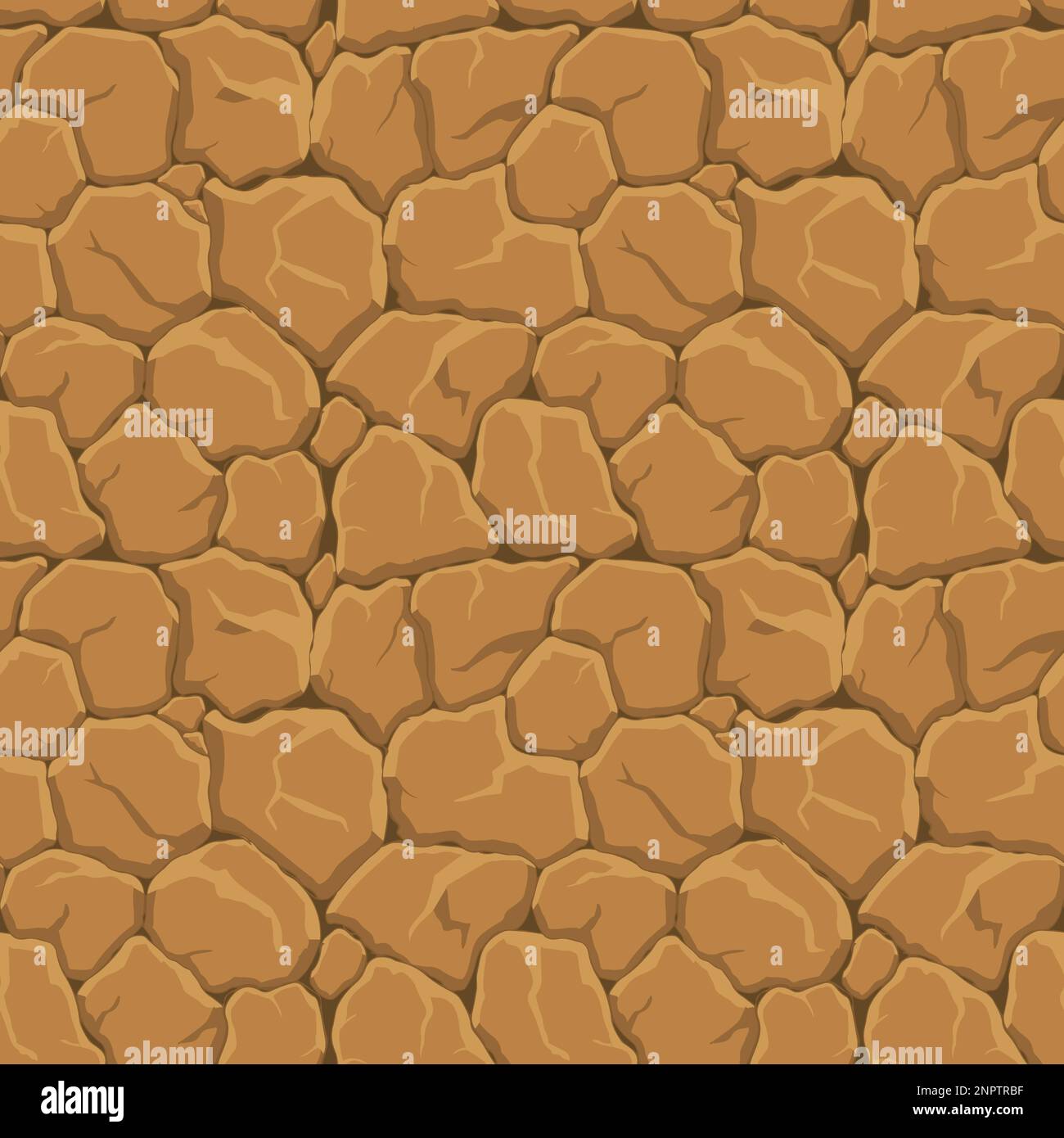 Cartoon game texture, rocks, dirt and ground surface seamless pattern ...