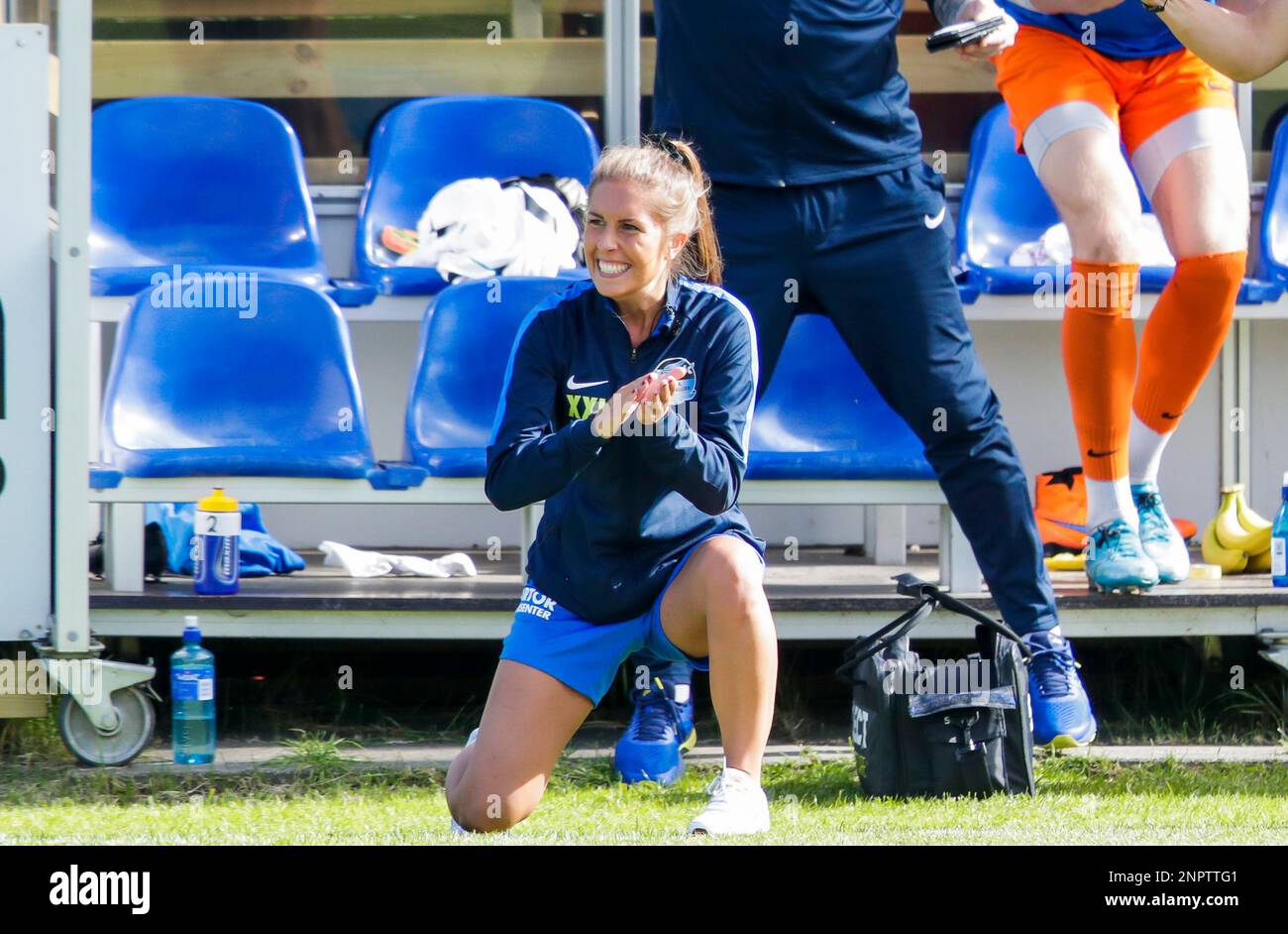 Renate Koppen Blindheim, head coach of Sotra, during the 2nd division ...