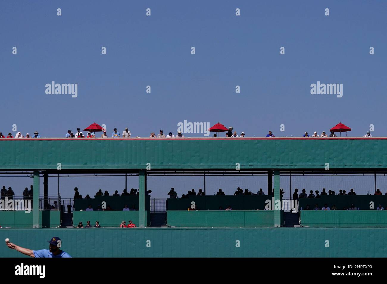 Tampa Bay Rays' Ben Heller delivers during a spring training baseball ...