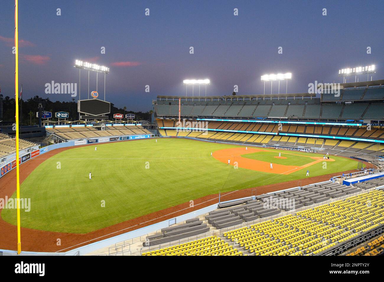 LOS ANGELES, CA - JULY 09: A general view of the empty stadium during ...