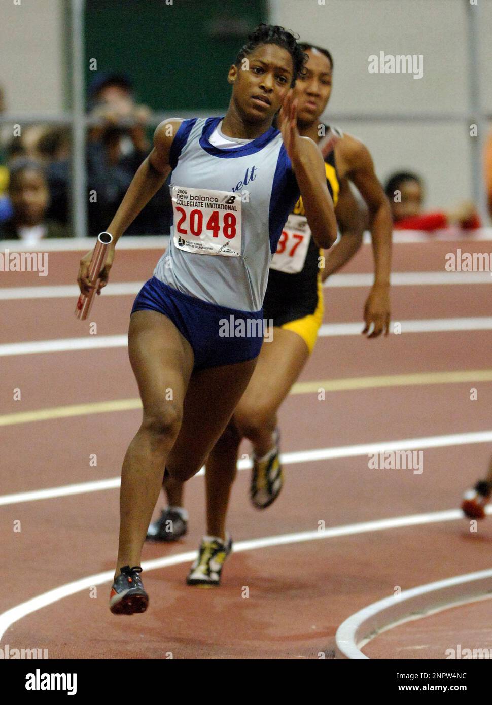 Takecia Jameson of Eleanor Roosevelt High (Md.) runs in the 4 x 400m ...