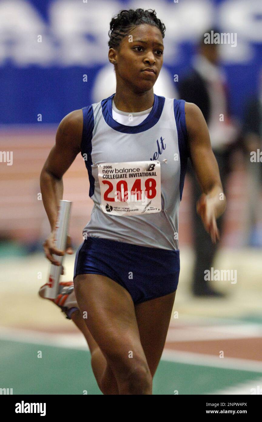 Takecia Jameson of Eleanor Roosevelt High (Md.) runs in the 4 x 400m ...