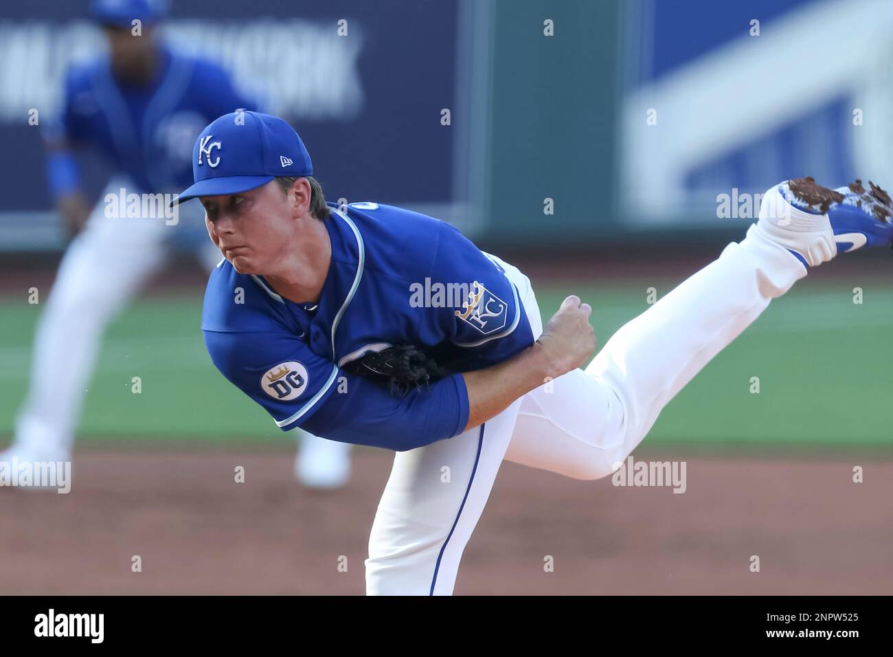 KANSAS CITY, MO - JULY 08: Kansas City Royals pitcher Brady Singer (51 ...