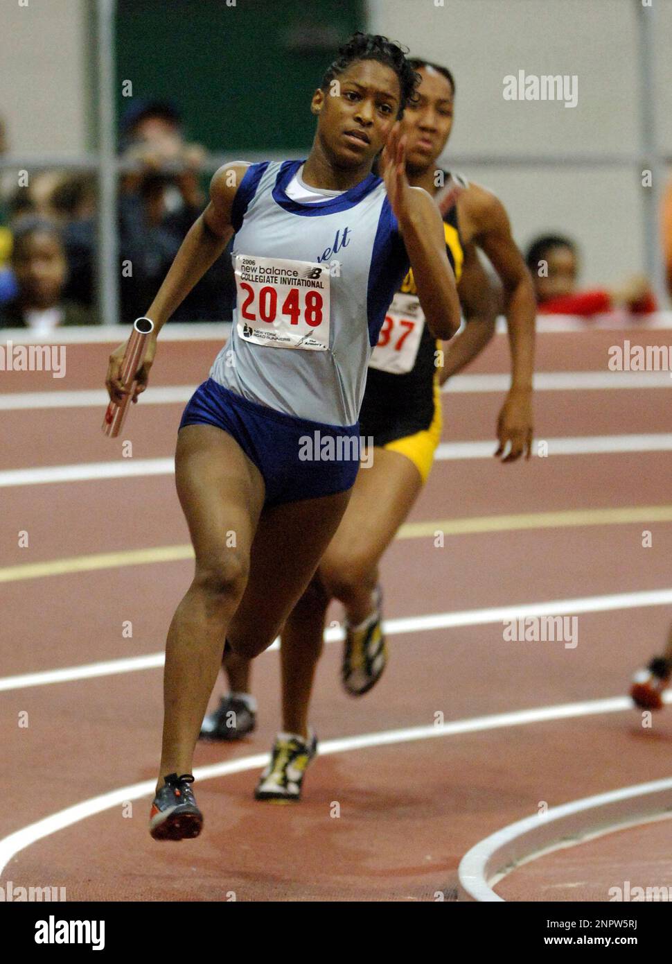 Takecia Jameson of Eleanor Roosevelt High (Md.) runs in the 4 x 400m ...