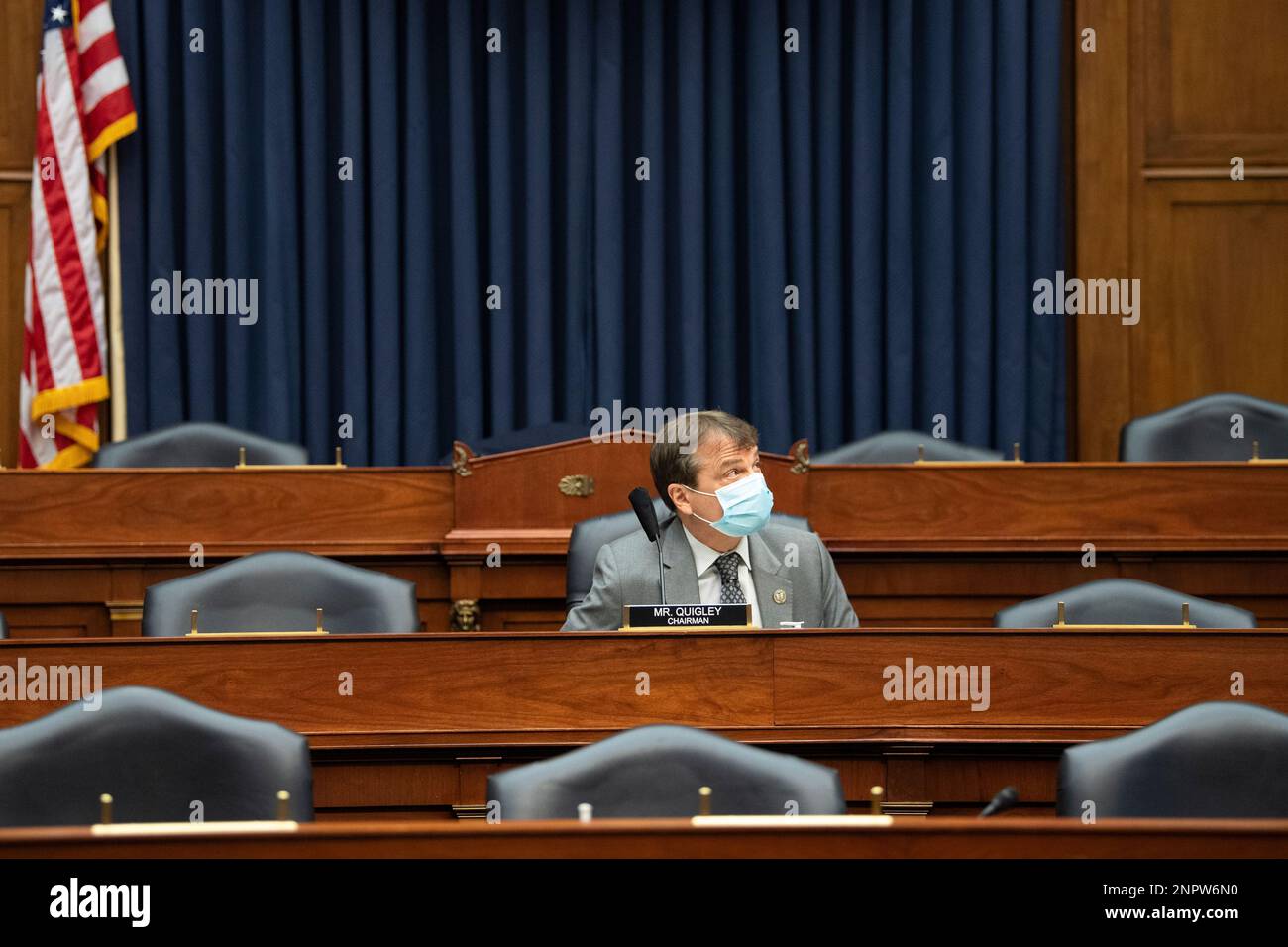 UNITED STATES - JULY 8: Chairman Mike Quigley, D-Ill., arrives for the ...