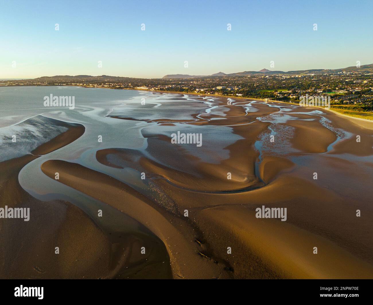 Sand patterns on Sandymount Strand Stock Photo - Alamy