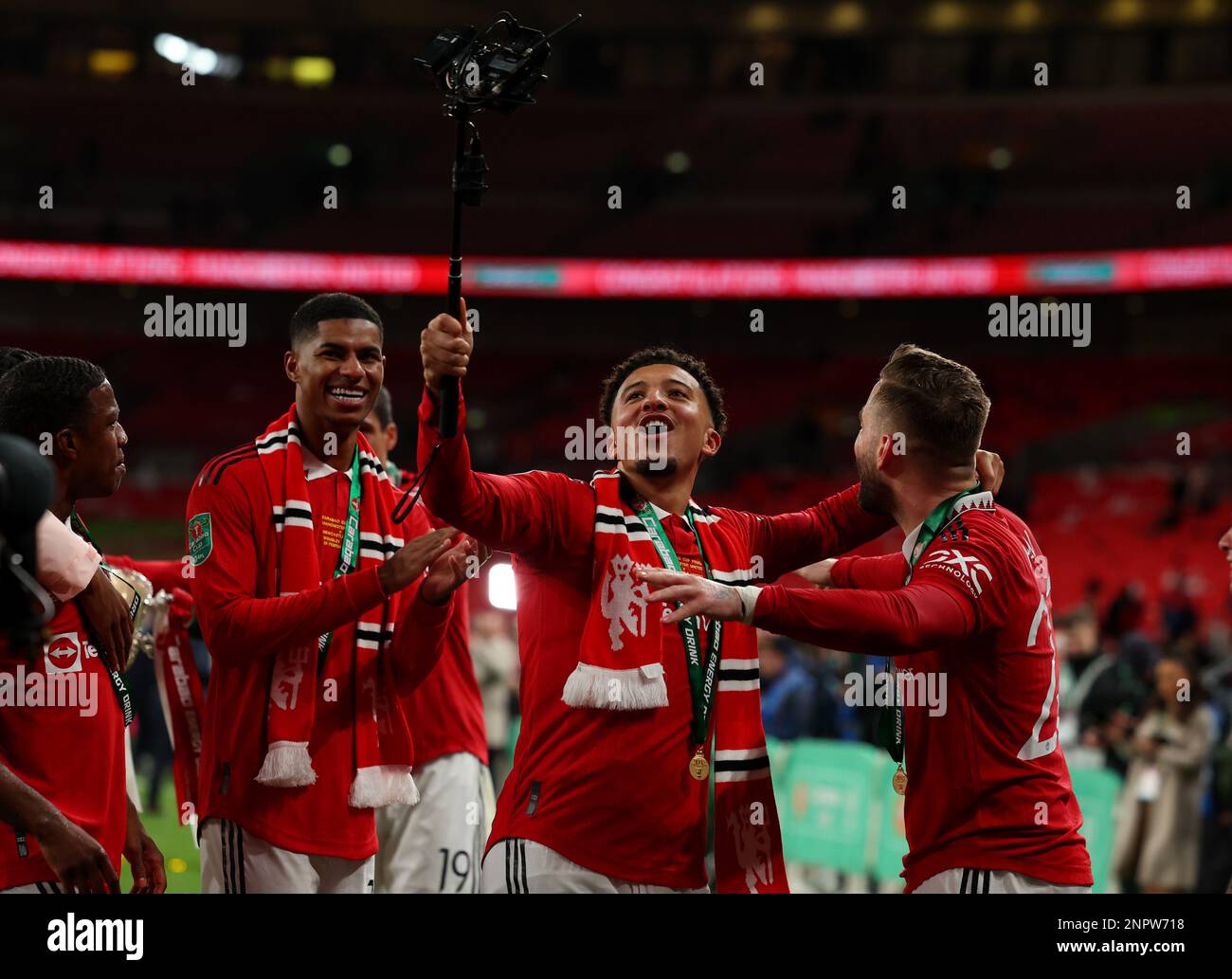 Wembley Stadium, London, UK. 26th Feb, 2023. Carabao League Cup Final Football, Manchester ...