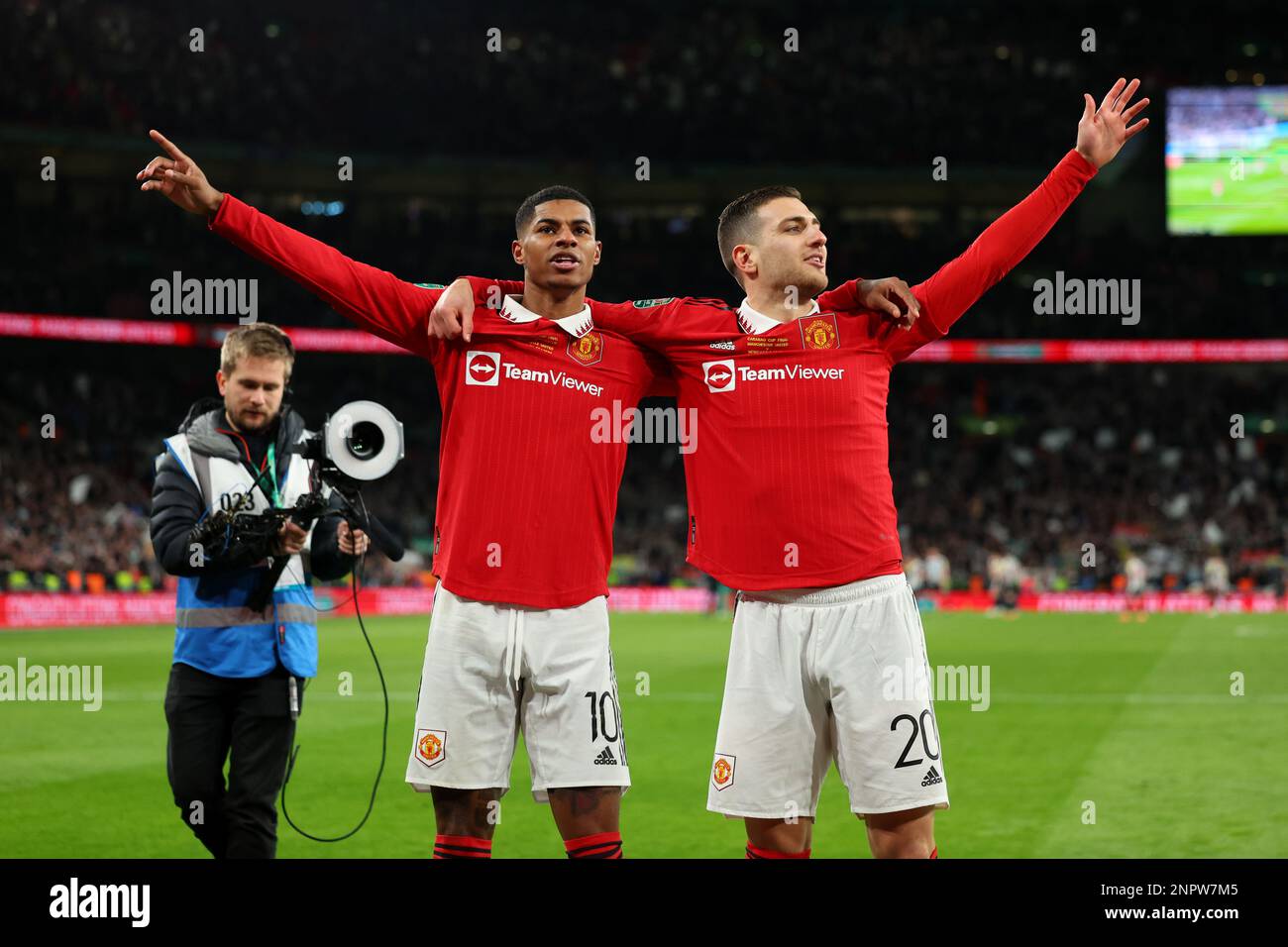 Wembley Stadium, London, UK. 26th Feb, 2023. Carabao League Cup Final Football, Manchester ...