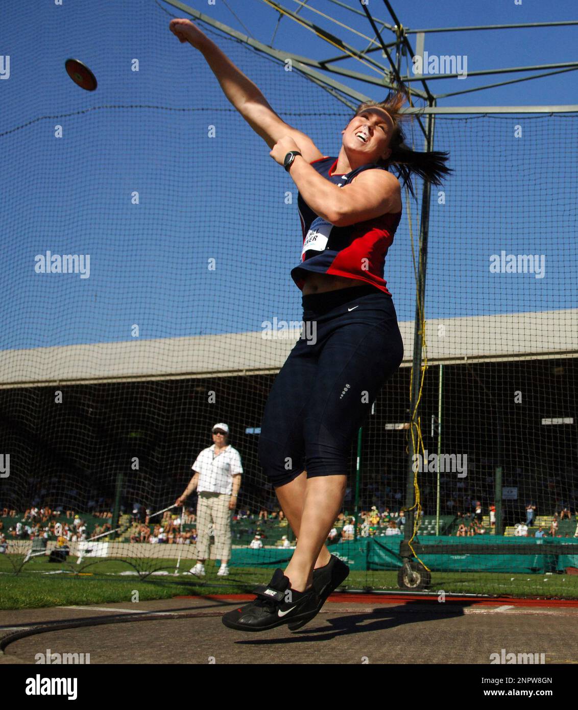 Rachel Varner of Arizona wins the women's discus at 181-3 (55.25m) in ...
