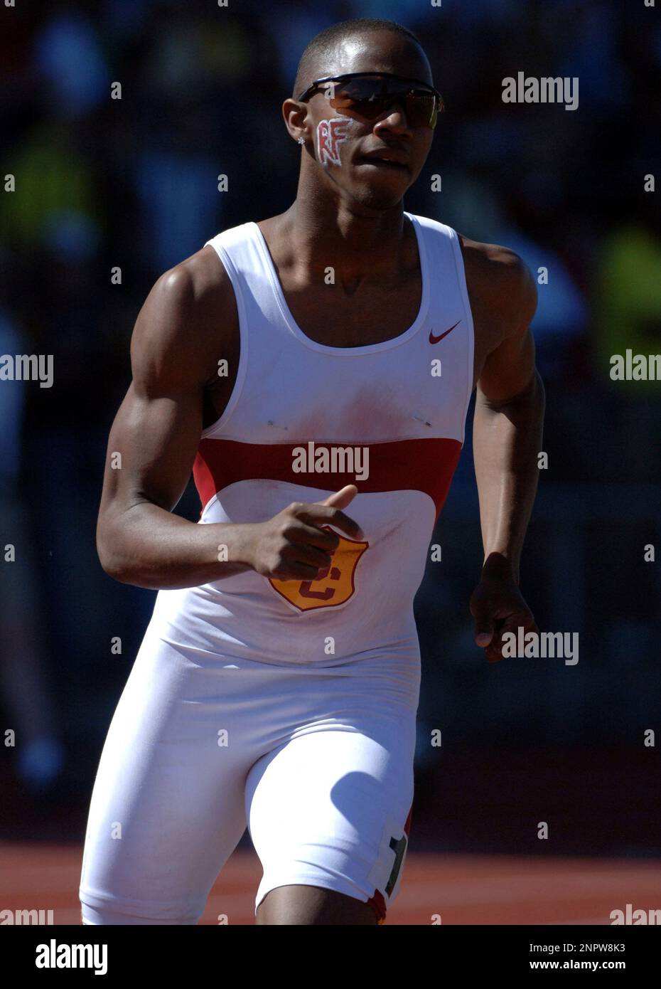 Da'Sean Cunningham of USC competes in the 800 meters in the Pacific-10 ...