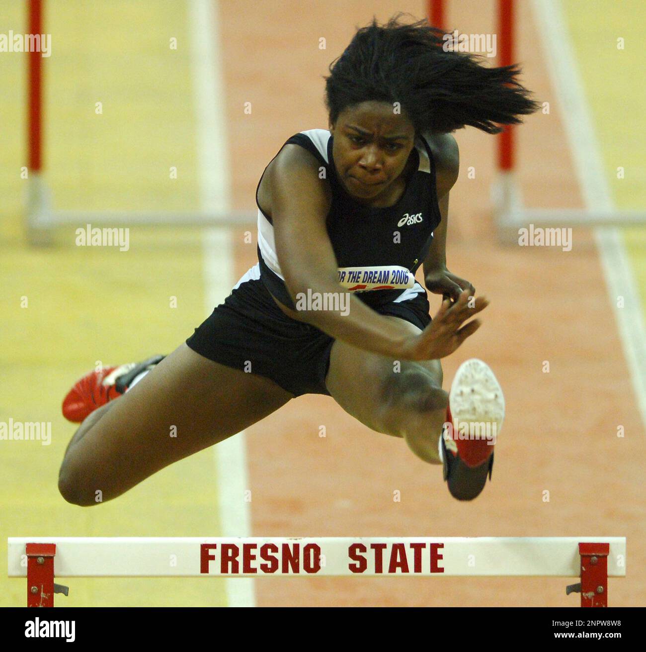 Ke'Niya Richardson of Holy Names won the girls' 55-meter hurdles in 8. ...