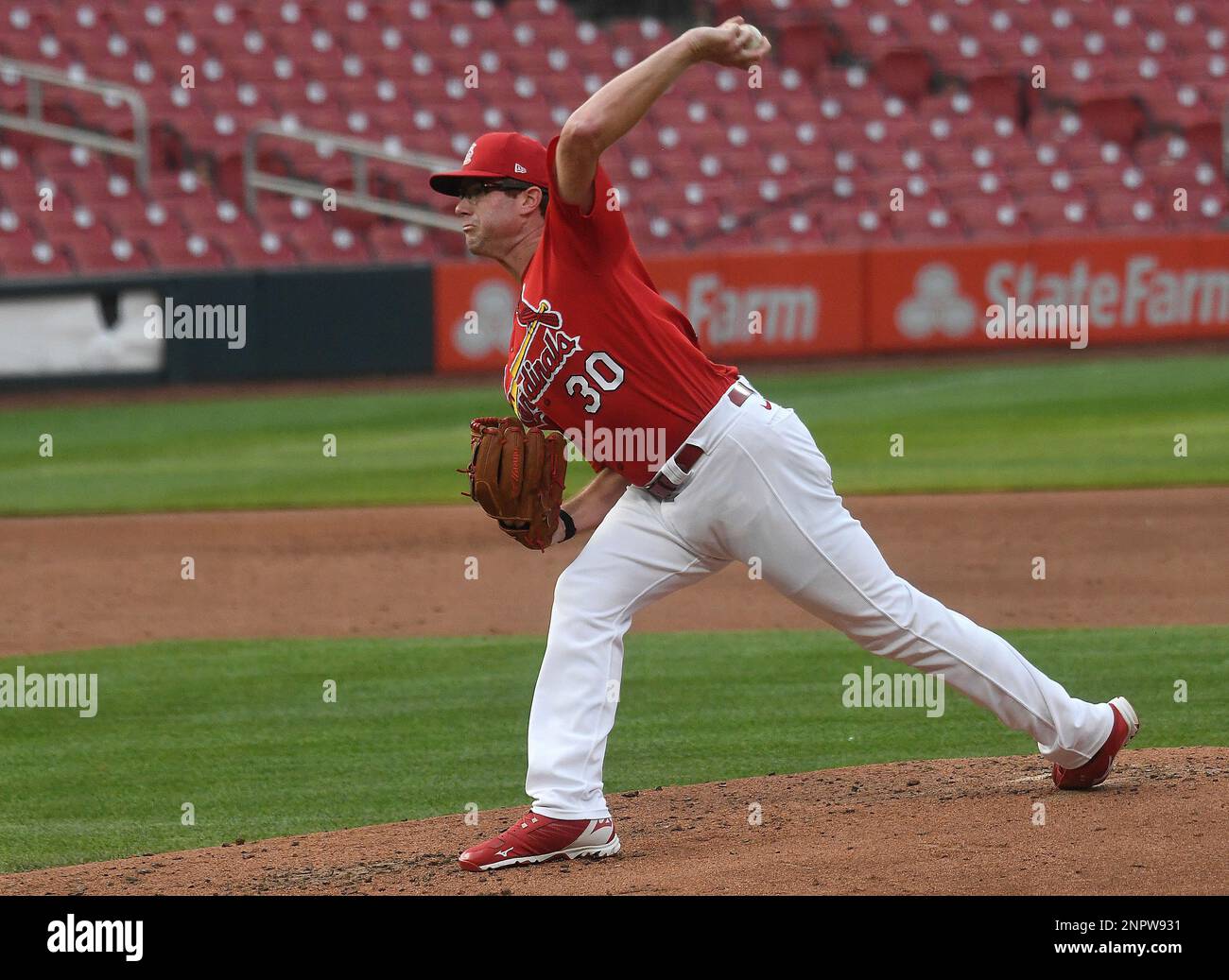 ST. LOUIS, MO - JULY 07: St. Louis Cardinals pitcher Tyler Webb (30 ...