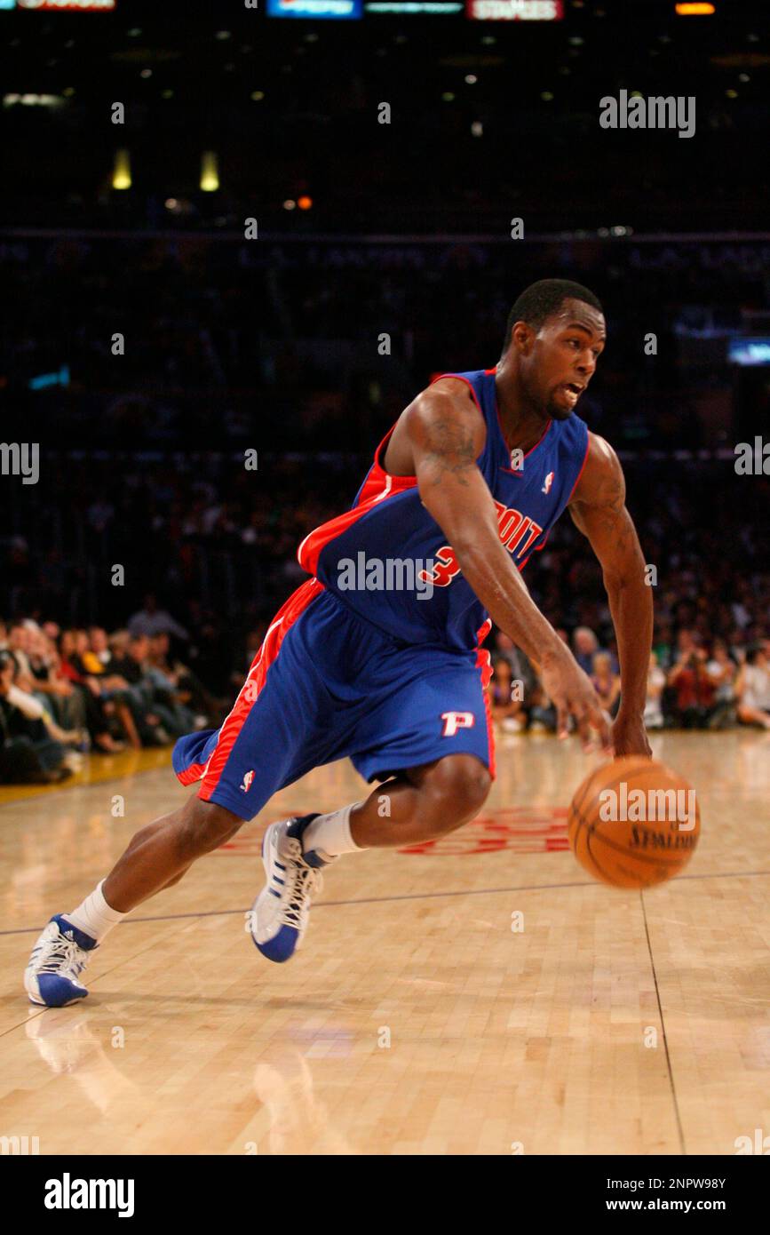 Detroit Pistons guard Rodney Stuckey (3) makes a move with the ...