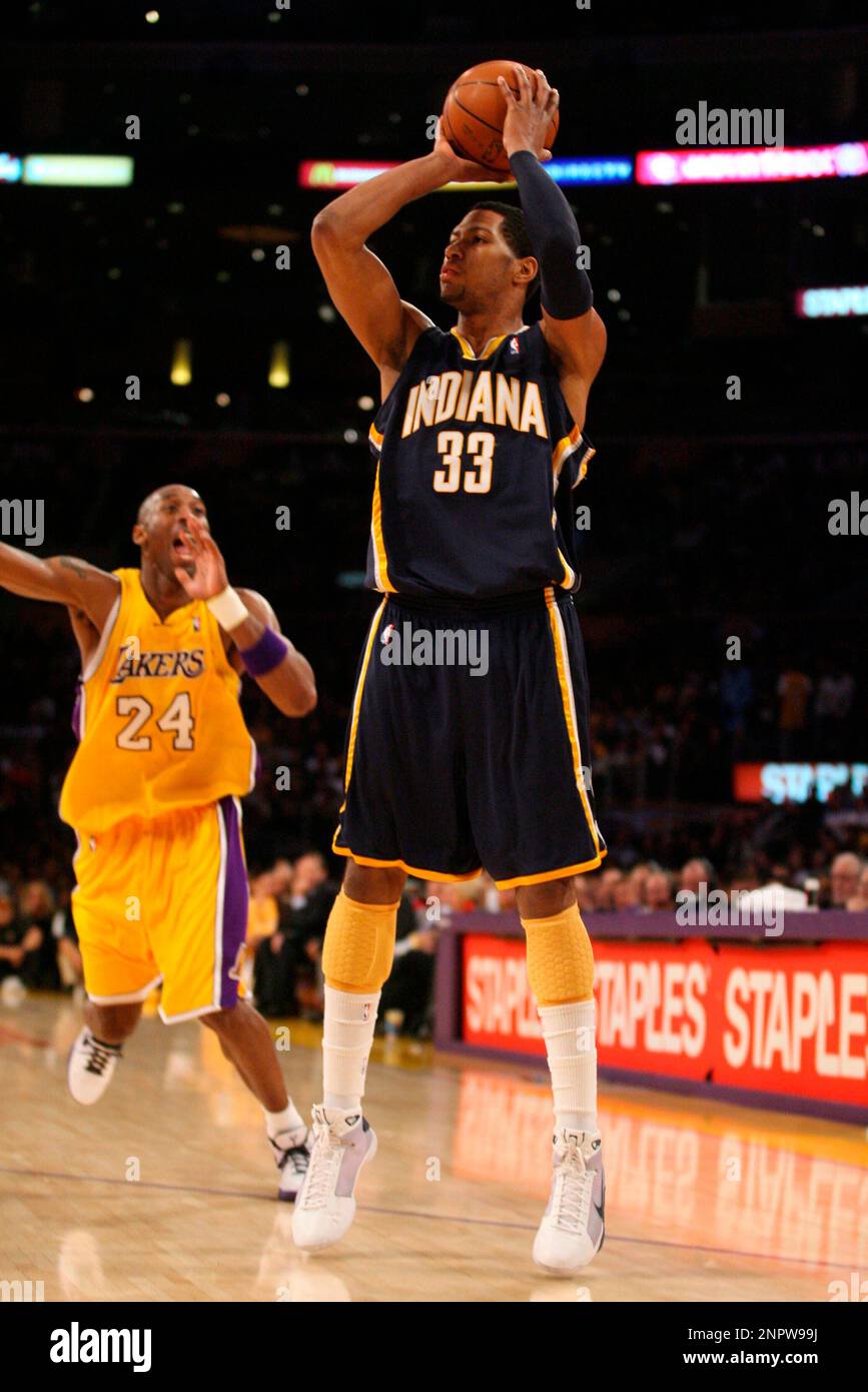 Indiana Pacers forward Danny Granger (33) makes a move with the ...