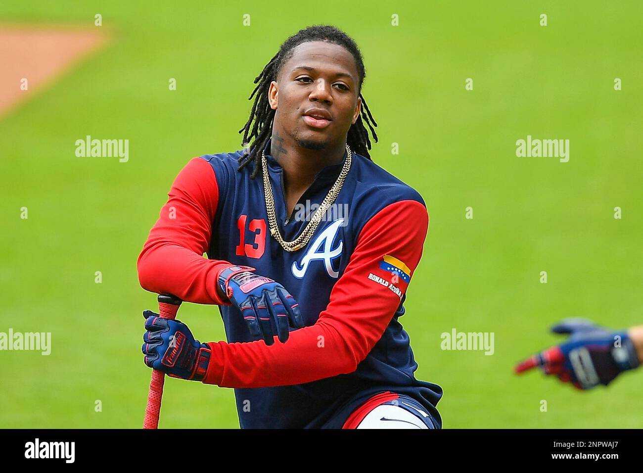 ATLANTA, GA - JULY 07: Outfielder Ronald Acuna, Jr. during the Atlanta ...