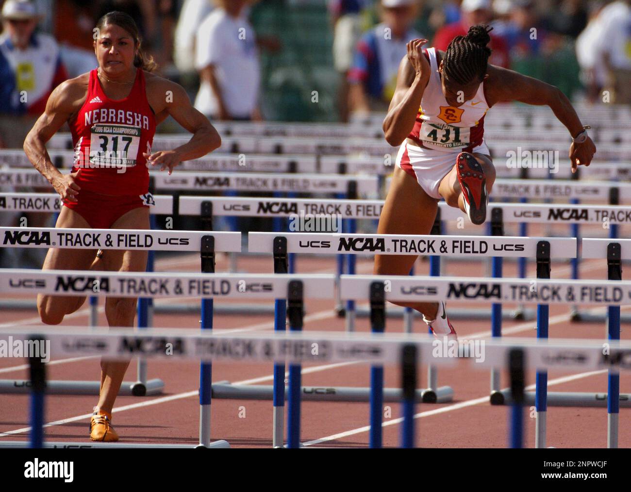 Virginia Powell aka Ginnie Powell of USC (right) and Priscilla Lopes of ...