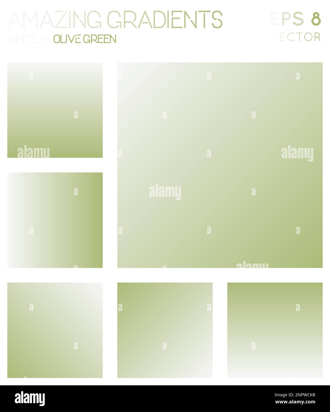 Colorful gradients in white and olive green color tones. Actual ...