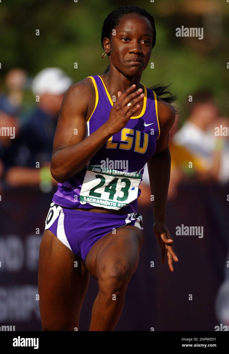 Kelly Ann Baptiste of LSU wins women's 200-meter semifinal in 22.74 in ...