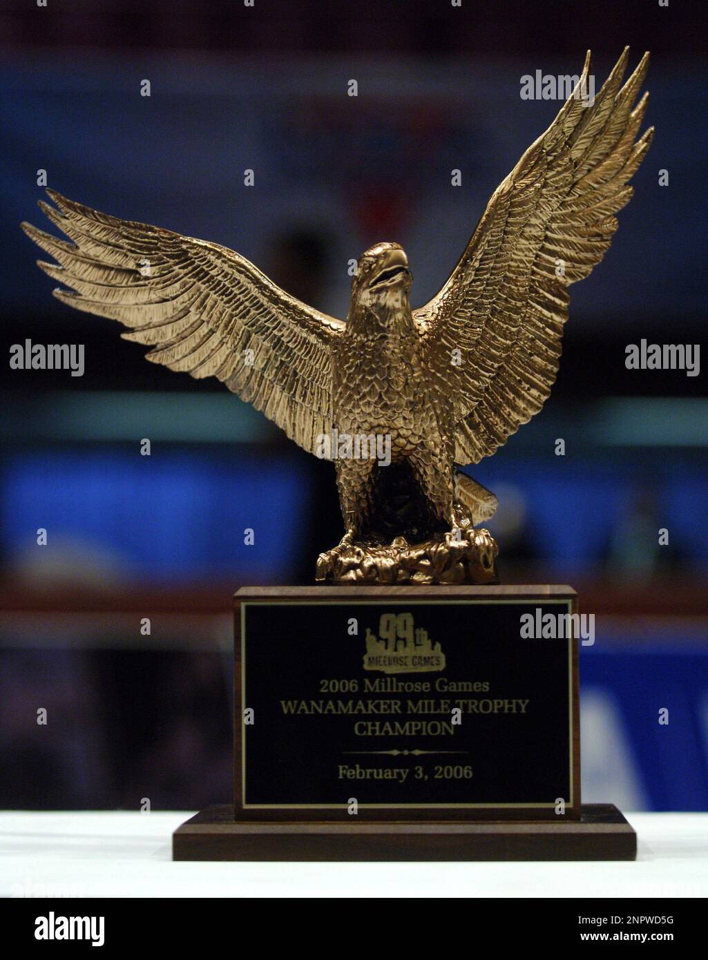 The Wanamaker Mile Trophy awarded to the winner of the men's mile in ...