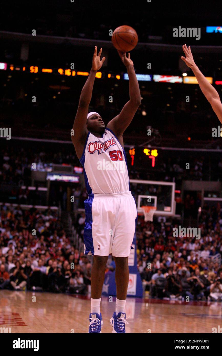 Los Angeles Clippers center Zach Randolph (50) makes a move with the ...