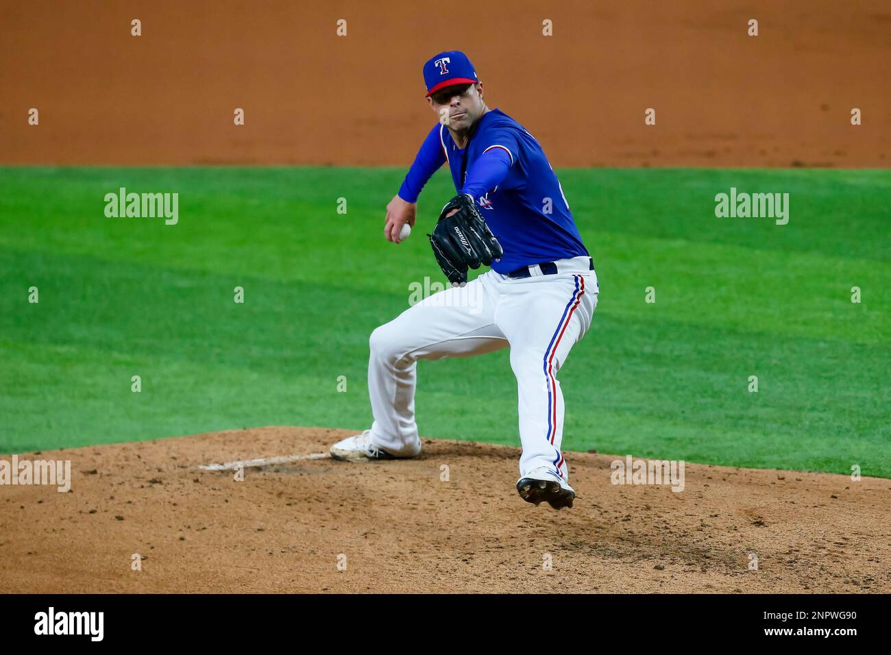 ARLINGTON, TX - JULY 04: Texas Rangers starting pitcher Corey Kluber ...