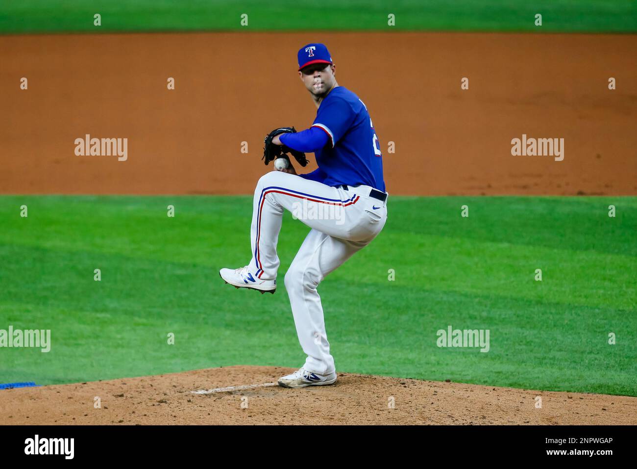 ARLINGTON, TX - JULY 04: Texas Rangers starting pitcher Corey Kluber ...