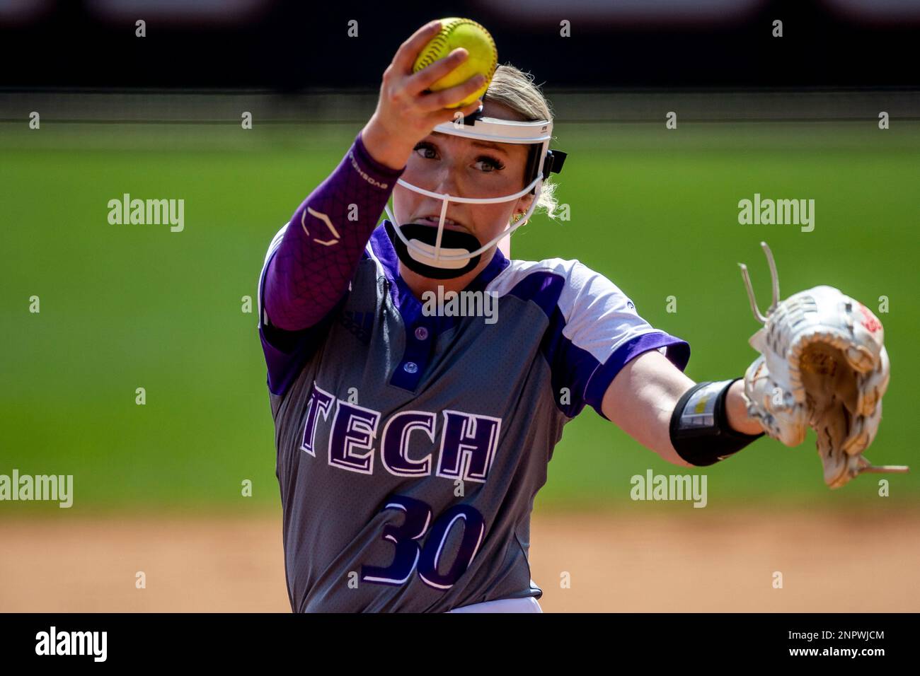 Tennessee Tech pitcher Callie Piper (30) pitches against South Carolina ...