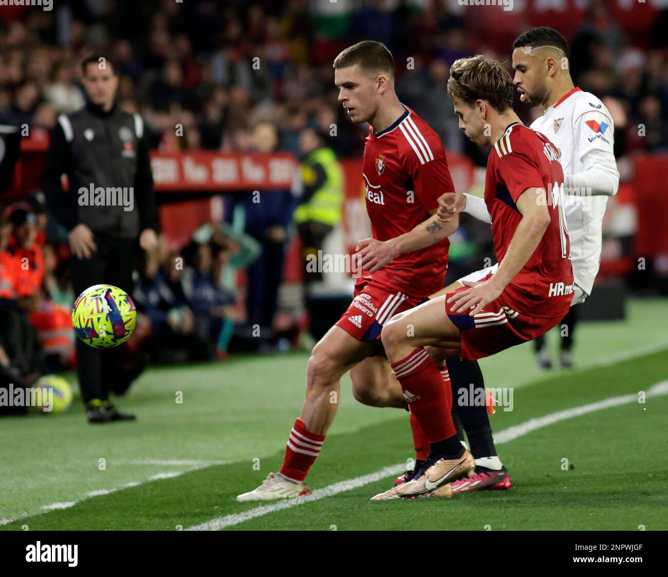 Spanish La Liga soccer match Sevilla vs Osasuna at Ramon Sanchez ...