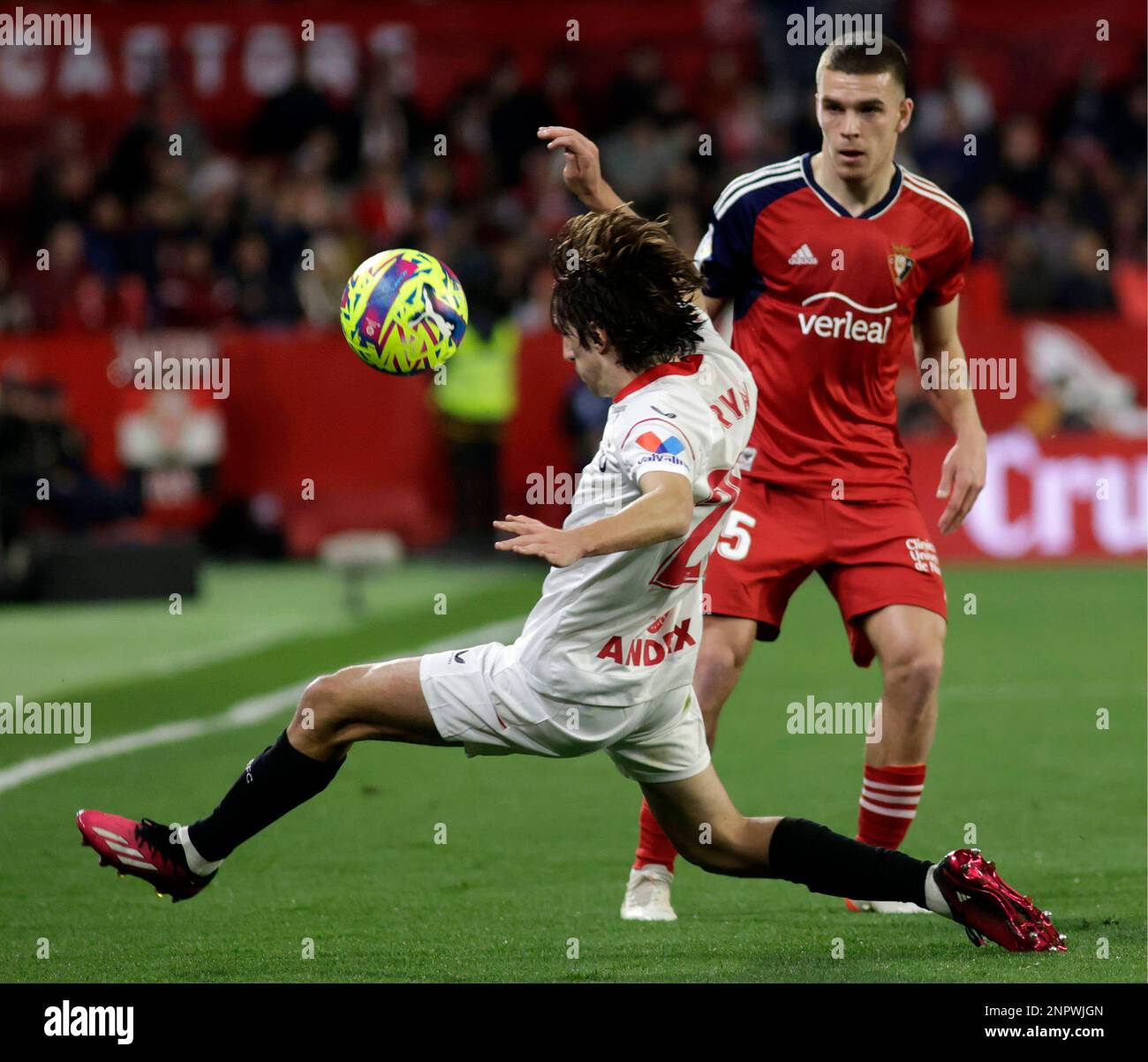 Spanish La Liga soccer match Sevilla vs Osasuna at Ramon Sanchez ...