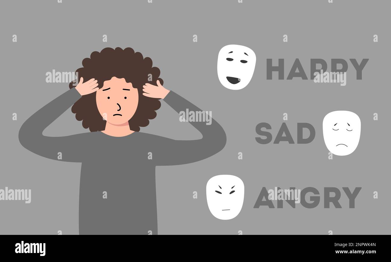 Female character Depression, stress. There is complete confusion in the ...