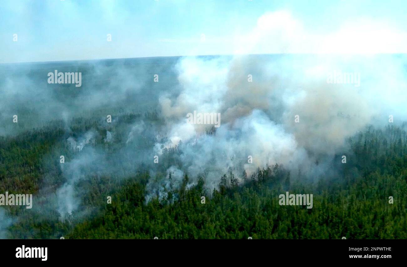 This image made from video provided by the RU-RTR Russian television ...