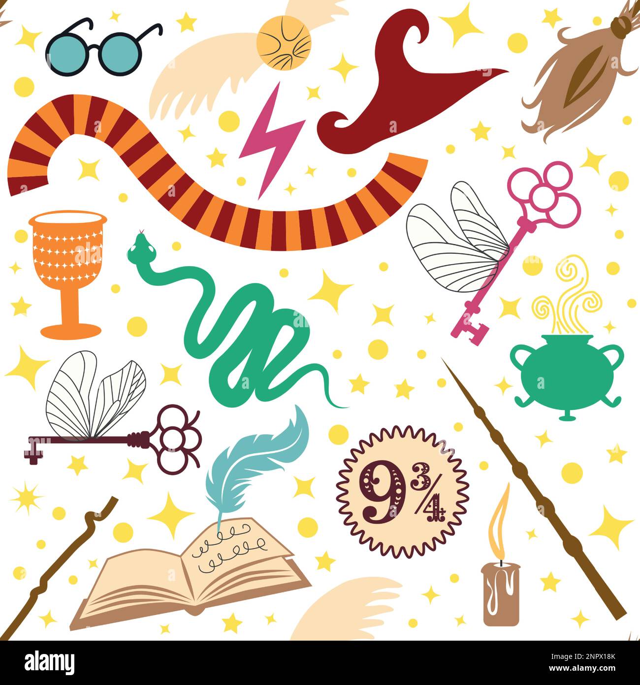 Harry potter magic castle Stock Vector Images - Alamy