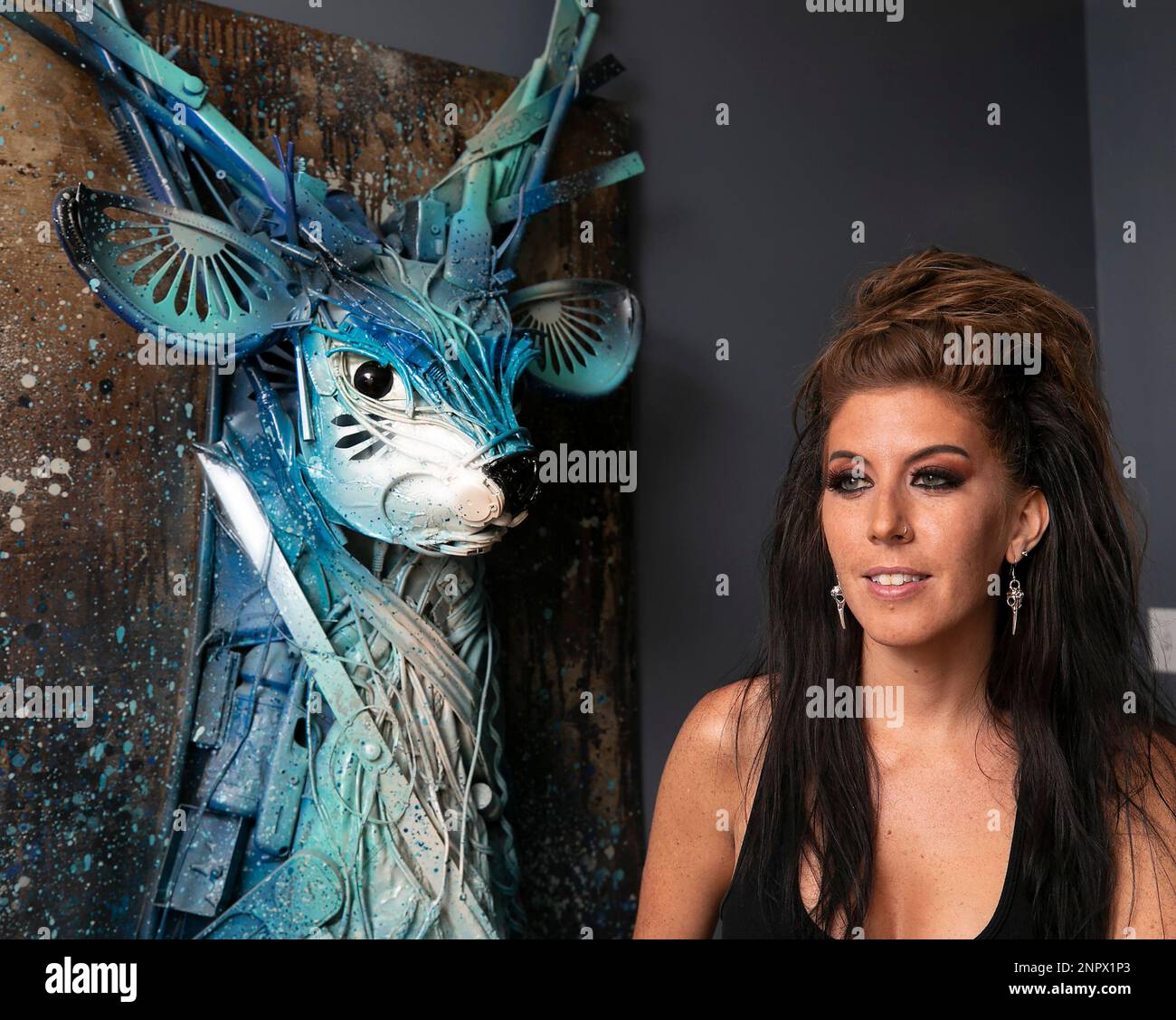 Artist Stephanie Hongo, of Southington, talks about her first trash ...